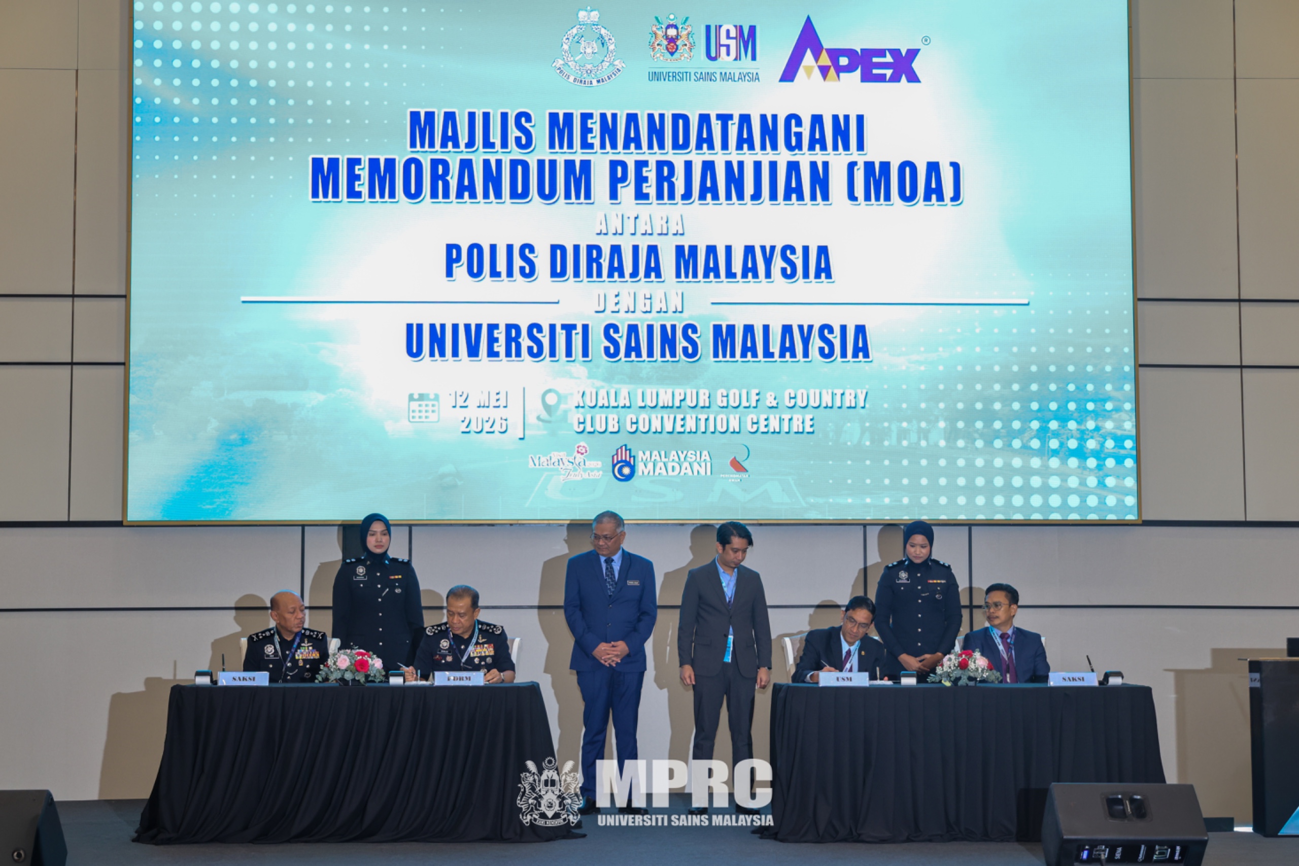 USM News Portal - USM–PDRM METERAI MoA PERKUKUH LATIHAN, PENYELIDIKAN ...